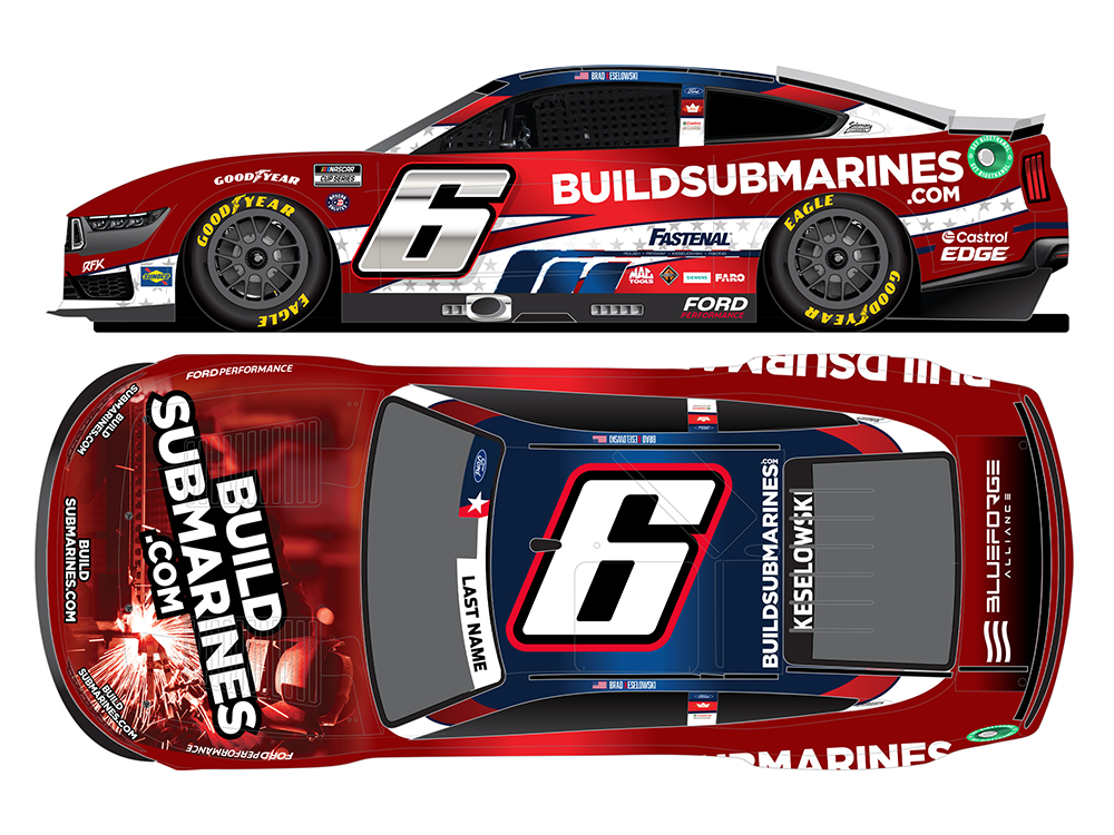 Brad Keselowski 2024 Build Subs Patriotic #6 1:64 Diecast Pre-order ...